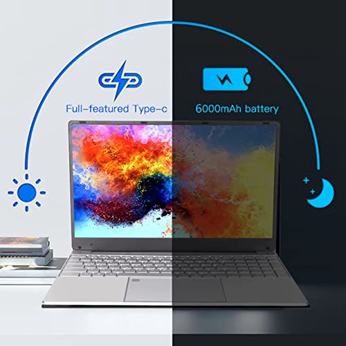 [𝗢𝗙𝗘𝗥𝗧𝗔] Laptop de 15.6 polegadas, laptop ultrafino com tela IPS HD de ...