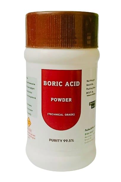 Boric Acid Powder (400GM) for Cockroaches, Carrom Powder, Rice ...