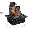 Amazon.com: MAOCHI Indoor Fountain 3-Bowl Rockery Soothing Sound ...