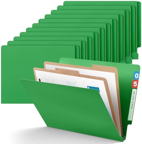 Amazon.com : Skyygemm 24 Pcs Green Classification Folders Bulk, 2 ...