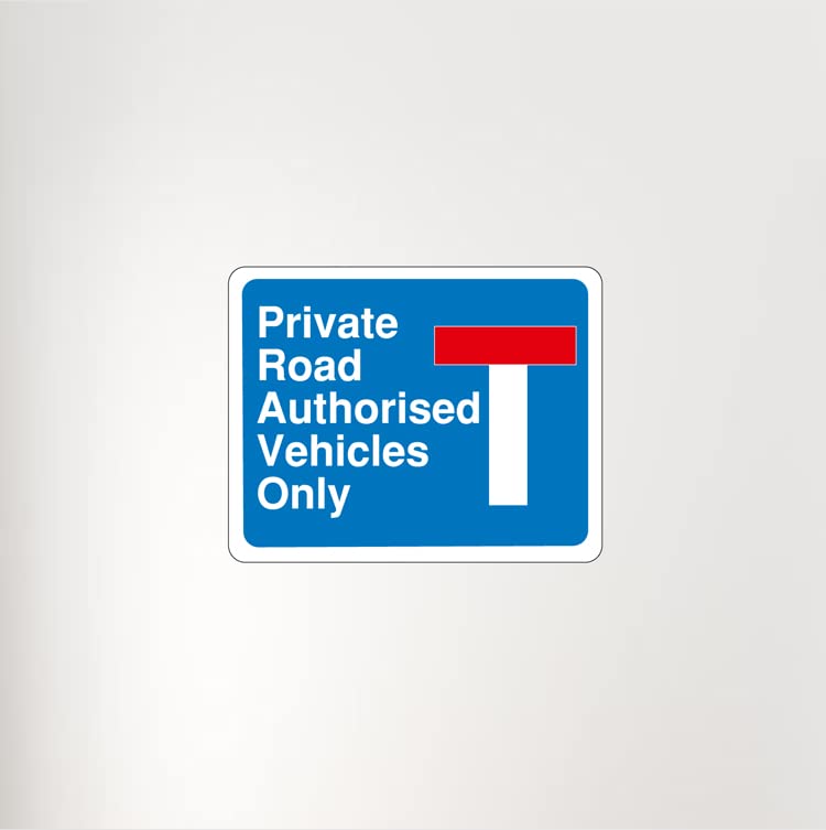 Buy Private Road authorised Vehicles only Sign - Waterproof Sticker ...