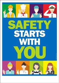 Safety Starts with You Waterproof Sticker (Combo Pack)|Pack of 2 ...