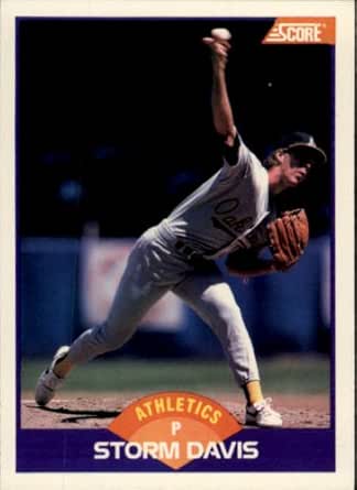 Amazon.com: 1989 Score Baseball Card #248 Storm Davis : Collectibles ...