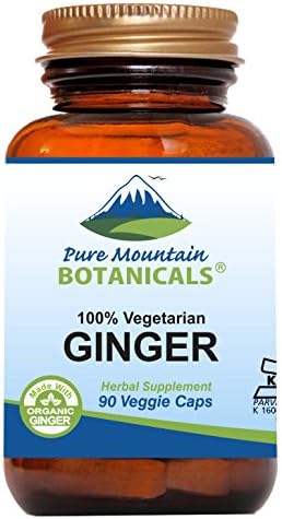Amazon.com: Pure Mountain Botanicals Ginger Capsules - Kosher Vegan ...