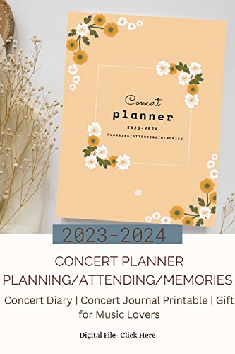 Amazon.com: Concert Journal| Concert Diary | Concert Journal Printable ...