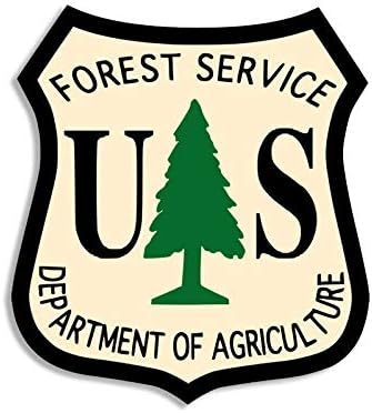 Amazon.com: JR Studio 2.5x2.5 inch Big Bear Colors US Forest Service ...