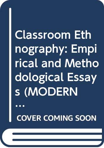 Classroom Ethnography Cl (Modern Educational Thought): Hammersley ...