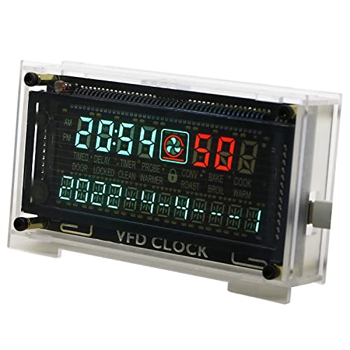 Vastarry Two-Color Vacuum Fluorescent Display Clock VFD Clock Retro ...