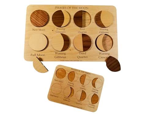 Amazon.com: Moon Phases Puzzle - Made in the USA - Montessori Toy for ...