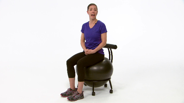 Watch Gaiam Custom-Fit Adjustable Balance Ball Chair on Amazon Live