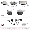 Amazon.com: Granitestone 13 Pc Ceramic Pots and Pans Set Non Stick ...