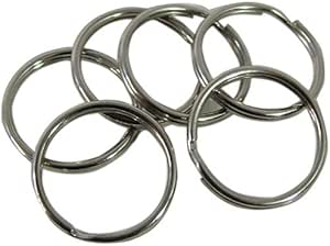 Amazon.com : 15/16" Steel Split Rings Pkg. of (20) : Office Products
