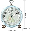 Amazon.com: Maxspace 5.2in Desk Clock, Retro Silent Analog Clock Non ...