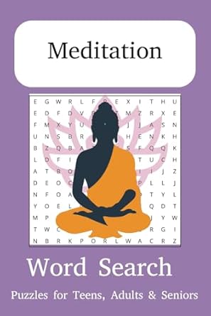 Meditation Word Search Puzzle Book: Word Searches With Easy to Read ...
