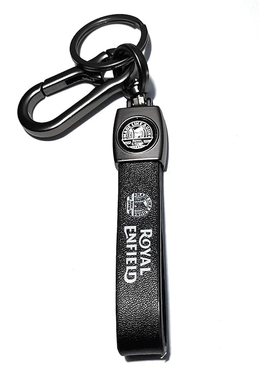 U.A Premium Leather & Metal Keychain and Keyring Compatible with Royal ...