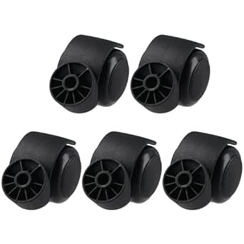 Risedot 5PCS 2 Inch Stemless Office Chair Caster, Wheels Replacement ...