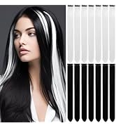 Amazon.com : LADYAMZ Colored Hair Extensions 14 PCS, 22 In Baby Blue ...