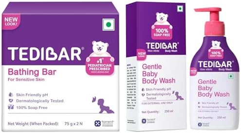 Buy Tedibar Rich Moisturising Baby Body Wash 250ml with Skin Friendly ...