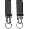 Dream Aurora 2Pcs Tactical Hanging Belt Clip Carabiner Buckle Molle Strap Nylon Snap Hook ...