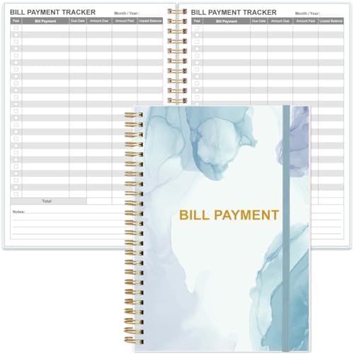 Amazon.com : Bill Tracker Notebook - Monthly Bill Organizer & Planner ...