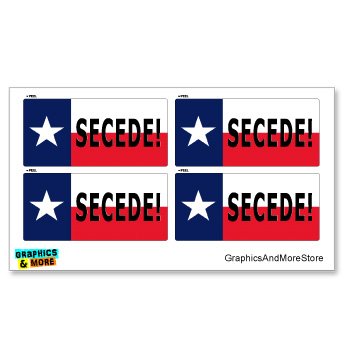 Amazon.com: GRAPHICS & MORE Texas Flag Secede - Anti Obama Nobama - Set ...