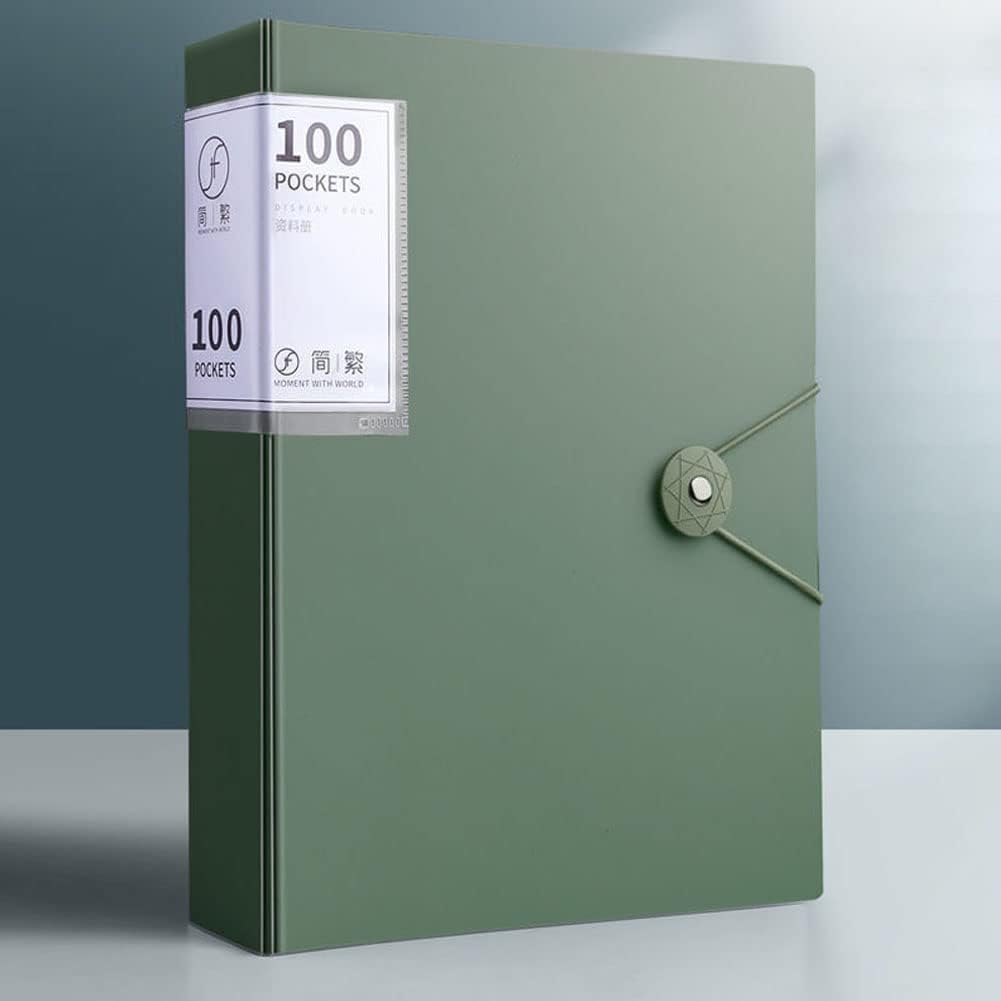 Amazon.com : A4 100 Pockets 200/Sides Display Book Paper Document ...