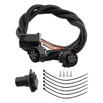 Amazon.com: maXpeedingrods 56070 7-Foot 7-Pin Trailer Wiring Harness ...