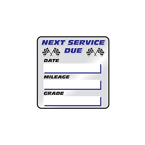 Snapklik.com : Oil Change/Service Reminder Stickers / 250 Clear Window ...