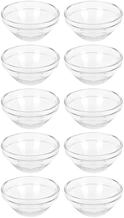 Amazon.com: RCFINE Facial Bowl Cosmetic Mix Bowl Clear Glass Facial ...