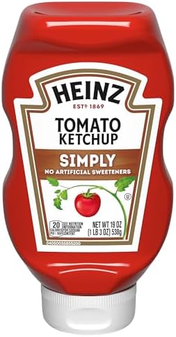 Amazon.com : Heinz Simply Tomato Ketchup, 19oz Bottle : Grocery ...