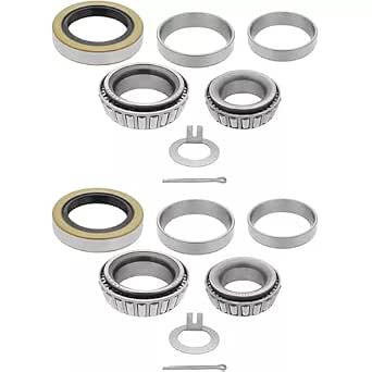 Amazon.com: Damyprd 2 Sets Trailer Wheel Bearing Kits 25580 LM67048 ...