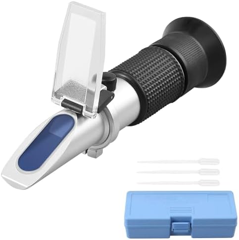 Proster Brix Refractometer with ATC Brix 0-80% Hand Held Refractometer ...