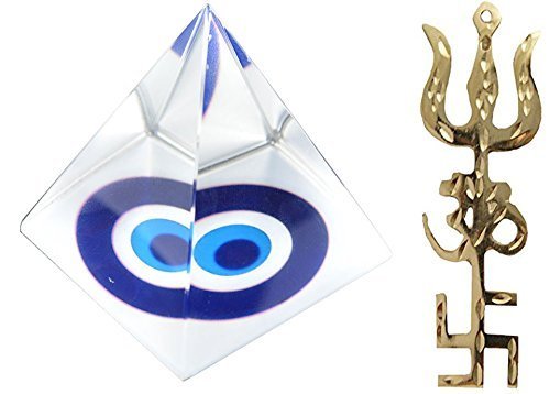Buy Feng Shui Evil Eye Crystal Pyramid For Positive Energy And Vastu ...