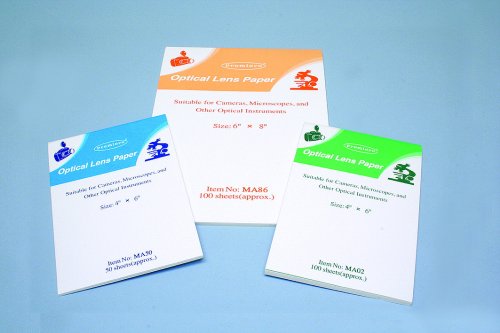 Lens Paper, 50 sheets 4x6" 25/BX: Educational And Hobby Microscope ...