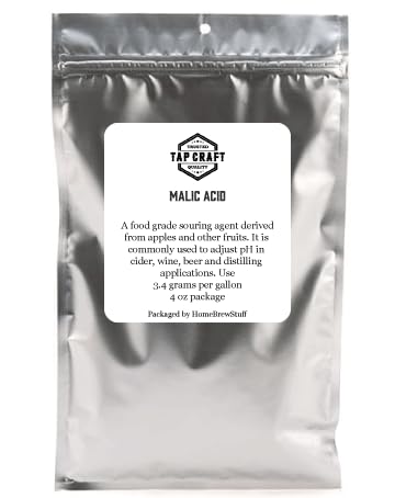 Amazon.com: Tapcraft - Malic Acid Food Grade - 4 Oz - Used in Making ...