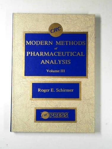 Mod Methods of Pharmaceutical Analysis: 9780849352447: Medicine ...