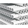 Amazon.com: VENTRAL PVC Pipe Sch40 1 Inch (1.0) White Custom Length 5FT ...