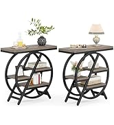 Amazon.com: LITTLE TREE Fully Assembled End Table, Narrow Side Table ...