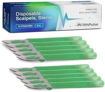Amazon.com: FifthPulse Disposable Surgical Scalpel Knife #23 - Ten ...