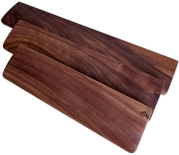 Amazon.com : Wooden Wrist Rest -Full Size -Walnut Wood -Mechanical ...