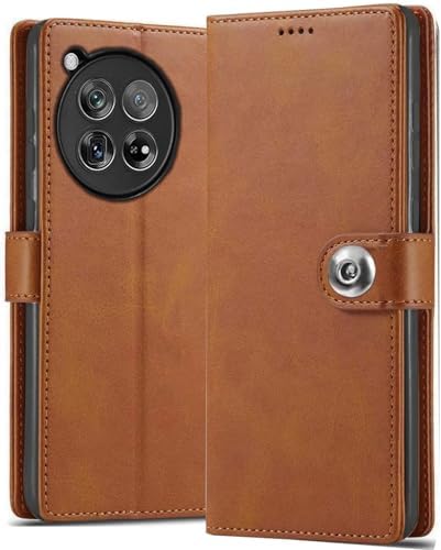 SHINESTAR Leather Finish Flip Back Cover for OnePlus 12 5G | Inside TPU ...