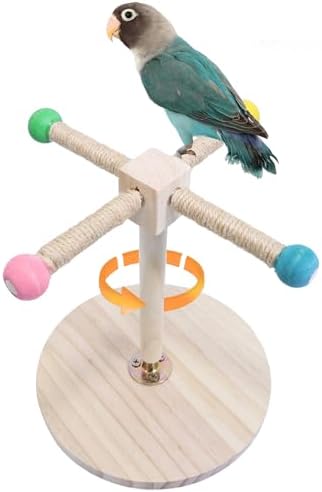 Amazon.com : Bird Stand Perch, Portable Tabletop Bird Perch,Interactive ...