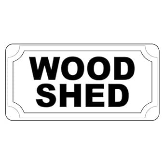 Wood Shed Black Retro Home Decor Sign Metal Sign for Outdoor Yard ...