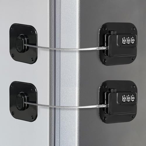 Amazon.com: Refrigerator Lock, Heavy Duty Fridge Lock, Combination Lock ...