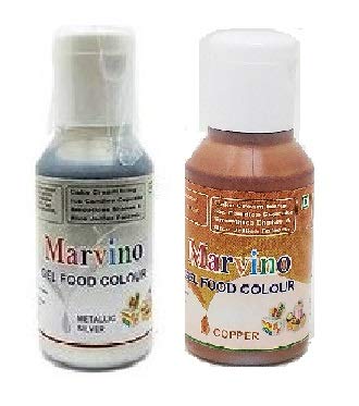 Marvino Edible Gel Food Colours for Cake Icing Fondant & Other Foods ...