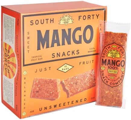 Amazon.com: South 40 Snacks Premium Tropical Mango Fruit Bar, Just One ...