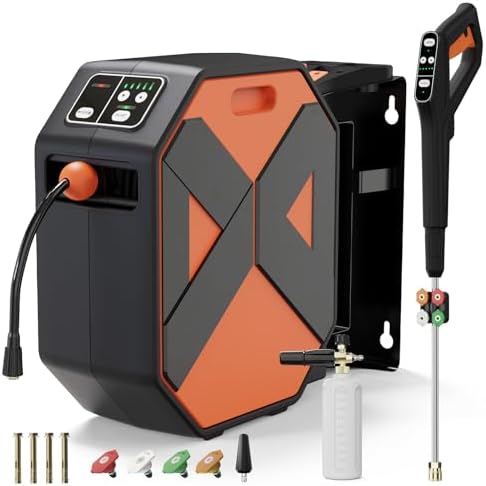 Amazon.com : Wall-Mounted Pressure Washer, 2400PSI Max Electric ...