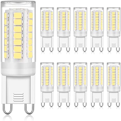 DiCUNO G9 LED Bulb Dimmable, 5000K Daylight White, 40W Halogen ...