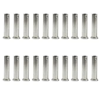 Aoktorkit 20Pcs Single Hole Clevis Pins 3mm x 10mm Stainless Steel Flat ...