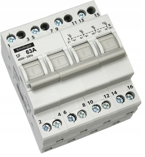 Schelinger Selector Switch 1-0-2 63A 4P Modular Switch Network ...